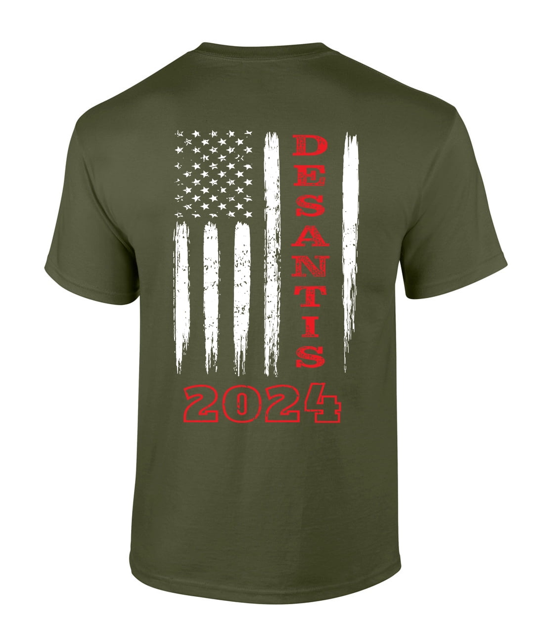 Desantis 2024 American Flag Patriotic Ron Desantis Mens Short Sleeve Graphic T Shirt Graphic Tee