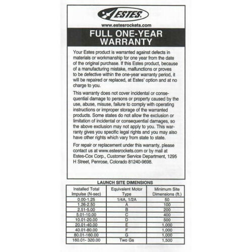 Estes 3 Packs of B4-4 Model Rocket Engines - Total of 9 Engines with ...