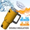 Dog Print Stainless Steel Insulation Mug with Lid and Handle, for mom ...