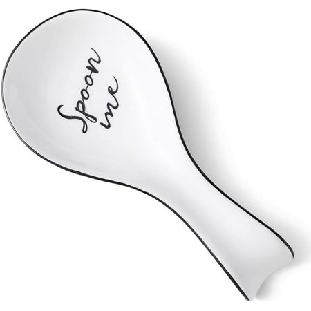 Ceramic Spoon Rests, Porcelain Spoon Holder, Large Size Utensil Rest ...