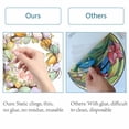 4 Styles Mushroom House Window Stickers Sliding Door Glass Window ...