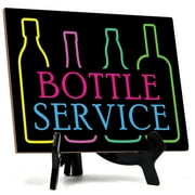 Bottle Service Signs