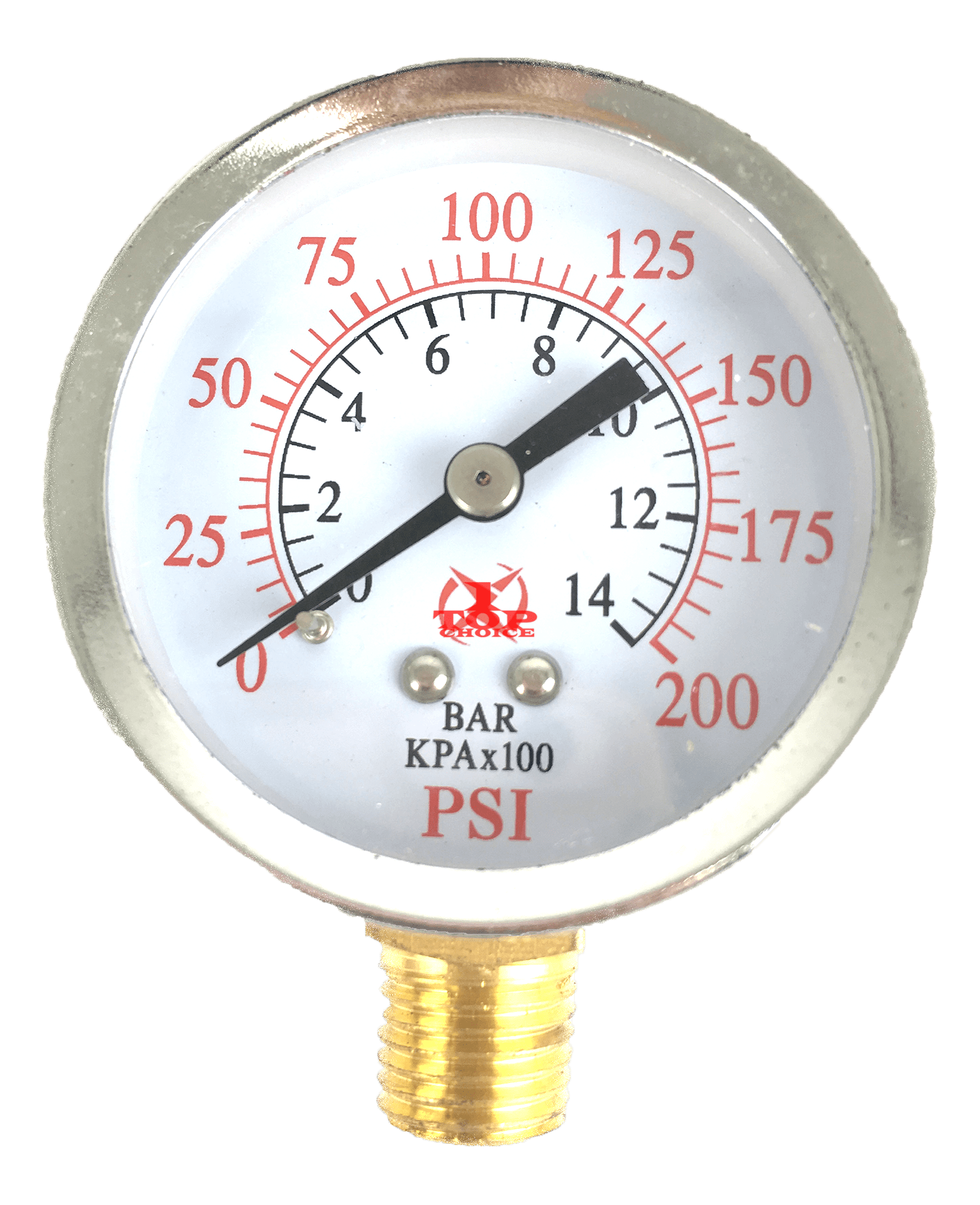 2 Air Pressure Gauge Side Mount 1 4 NPT 2 Dial 0 To 200 PSI 2 Air Pressure Gauge Side Mount 1 4 NPT 2 Dial 0 To 200 PSI