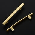 5 Pack Cabinet Handles 3" Hole Center - Curved Cabinet Pulls Brushed ...