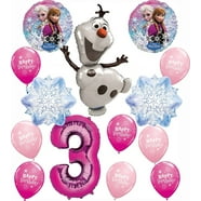 Frozen Olaf Purple 3rd Disney Movie BIRTHDAY PARTY Balloons Decorations ...