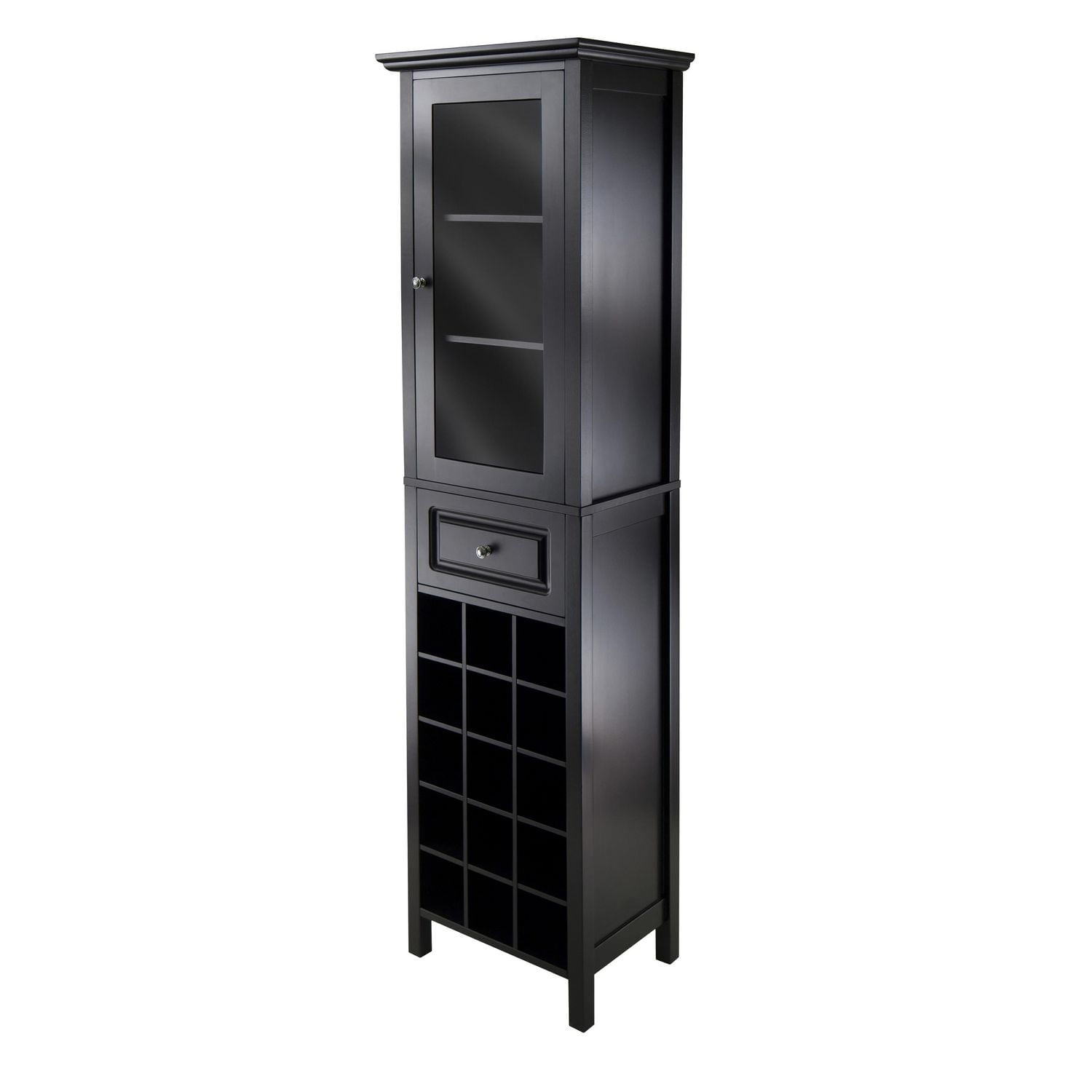 Click here for Winsome Burgundy Wine Display Tower  Black - 20667 prices