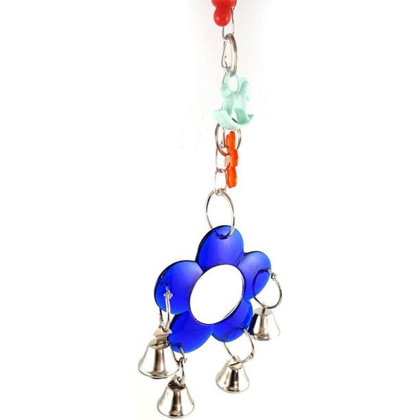 Ringer Bells Toy Mirror for Medium to Small Size Parrot Macaw African ...