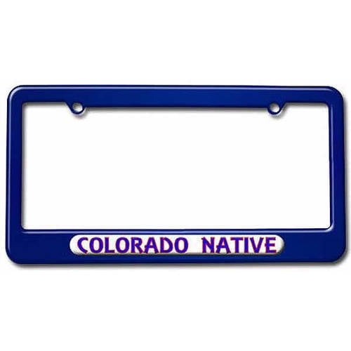 Colorado Native, State Pride License Plate Tag Frame, Multiple Colors ...