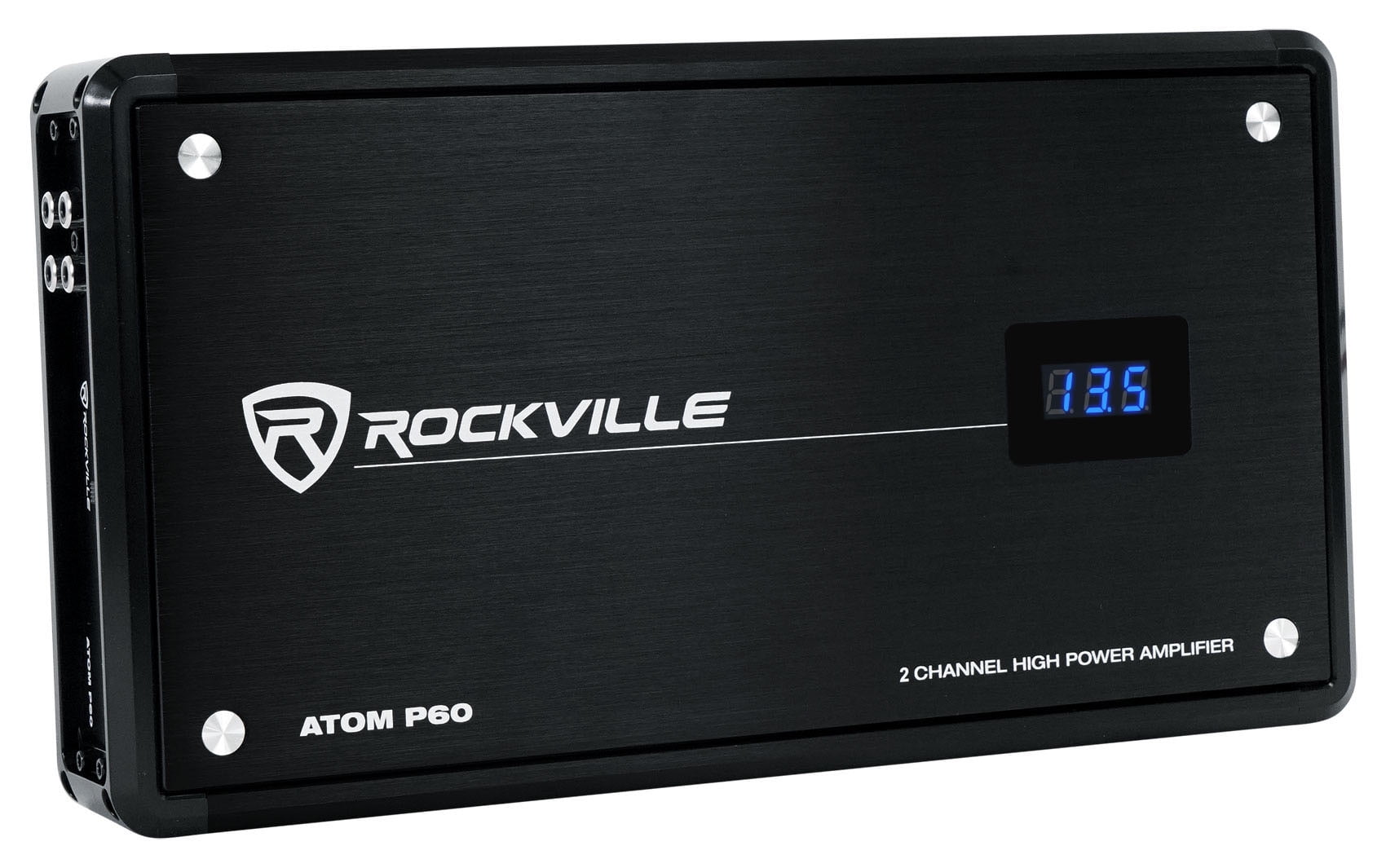 Rockville ATOM P60 4800 Watt Peak/1200w RMS 2 Channel Car/ATV Amplifier ...