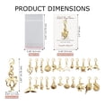 46 Pieces Pocket Hug Charm Keychain Set, 23 Ocean Theme Designs ...