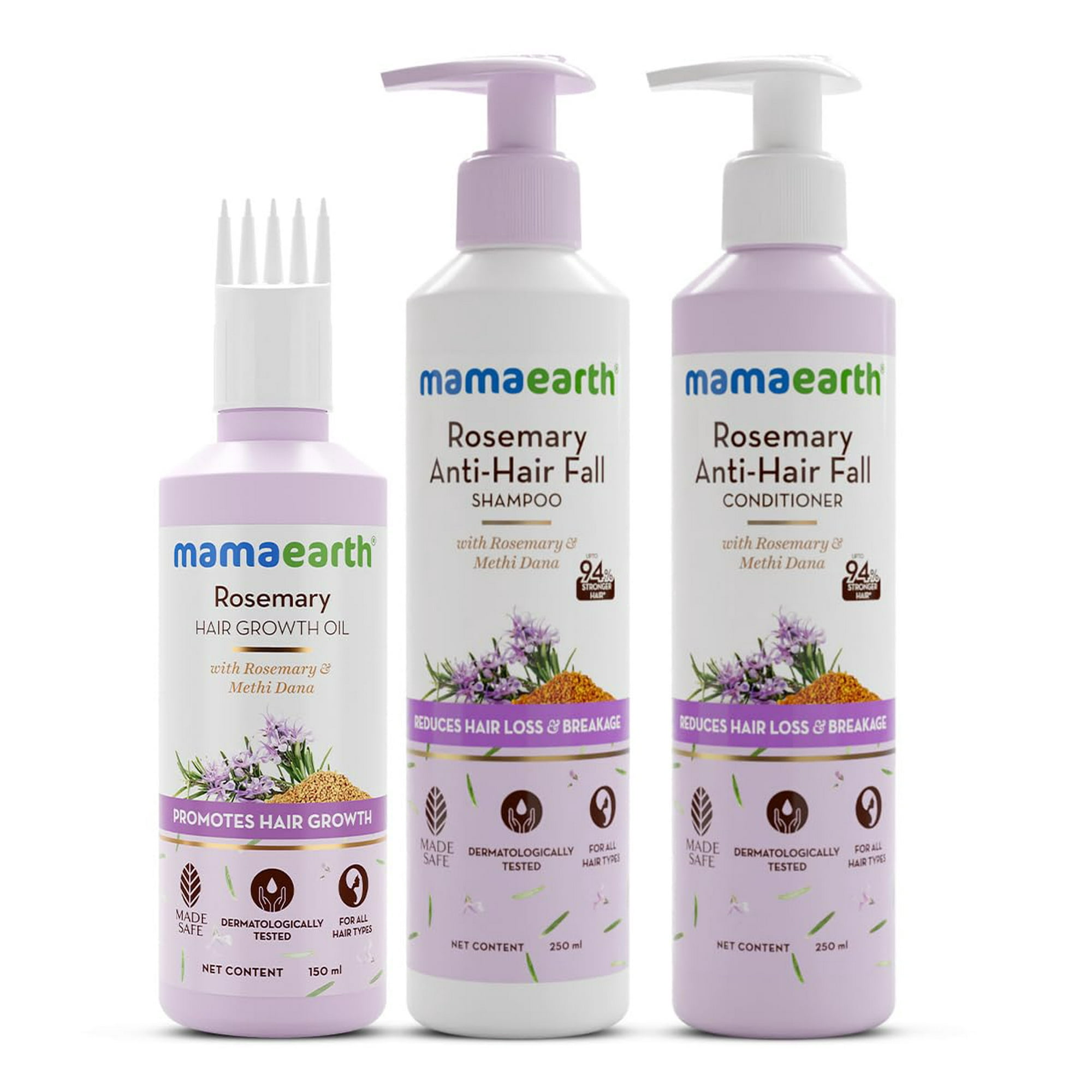 Click here for Mamaearth Rosemary Anti Hair Fall Kit (Shampoo + C... prices