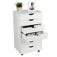 Topbuy 7-Drawer Chest Mobile Lateral Filing Cabinet Floor Storage ...