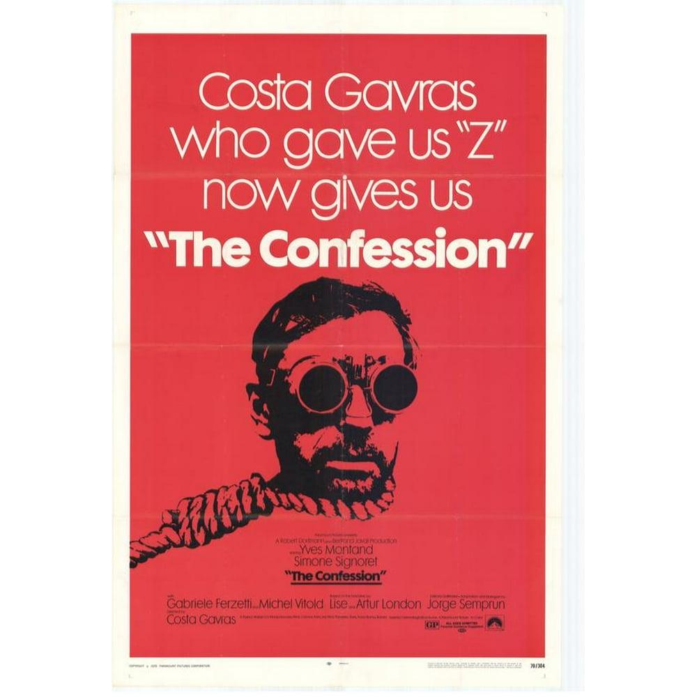 Confession - movie POSTER (Style A) (11" x 17") (1970) - Walmart.com ...