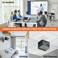 QIGEEKU Desktop Projector Stand, Table Projector Stand Adjustable Angle ...