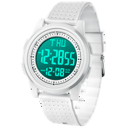 Men Digital Watch Casual Sports Wristwatch with 2 Time 5 Alarm 3ATM ...