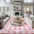 6x9 Area Rugs for Living Room, Easter Bunny Non Slip Area Rugs for ...