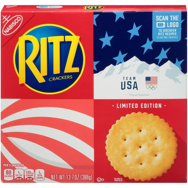 Nabisco Ritz Team USA Original Crackers Limited Edition, 13.7 Oz ...