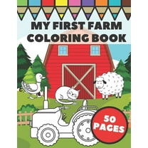 Tractor Coloring Book: Farm Vehicles and Tractors in Farming Life ...