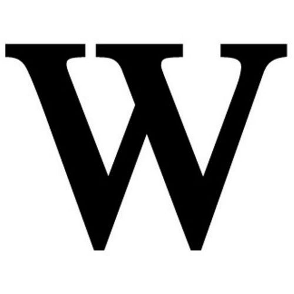 Letter W Black METAL 12 Inch Wrought Iron Signage Home Wall Art Plaque ...