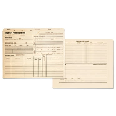 Quality Park, QUA69998, Top-tab Employee Record Folder, 20 / Pack ...