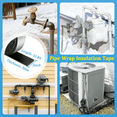 2" x 32.8 FT Pipe Insulation Wrap, Self Adhesive Foam Tape with Foil ...