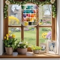 Colored Square Wind Spinner for Garden Yard 8In, Abstract Geometric ...