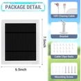 Solar Panel for Ring Camera, 4W Solar Charger Compatible with Rings ...