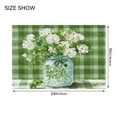 Bathroom Plush Absorbent Mat Single Square Pad 16x24Inches Bath Mat ...
