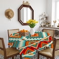 Abstract Ethnic Geometric Texture Table Cloth 60x60in, Waterproof ...