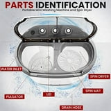 Pyle Pure Clean 110 Volt 2 in 1 Compact and Portable Washer and Dryer ...