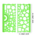 Jacenvly Halloween Decorations 1. Geometric Ruler 2. Versatile Drawing ...