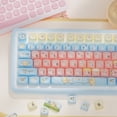112keys Cartoon Animal Keycaps MCA Profile 5Sides Heat Sublimated For ...