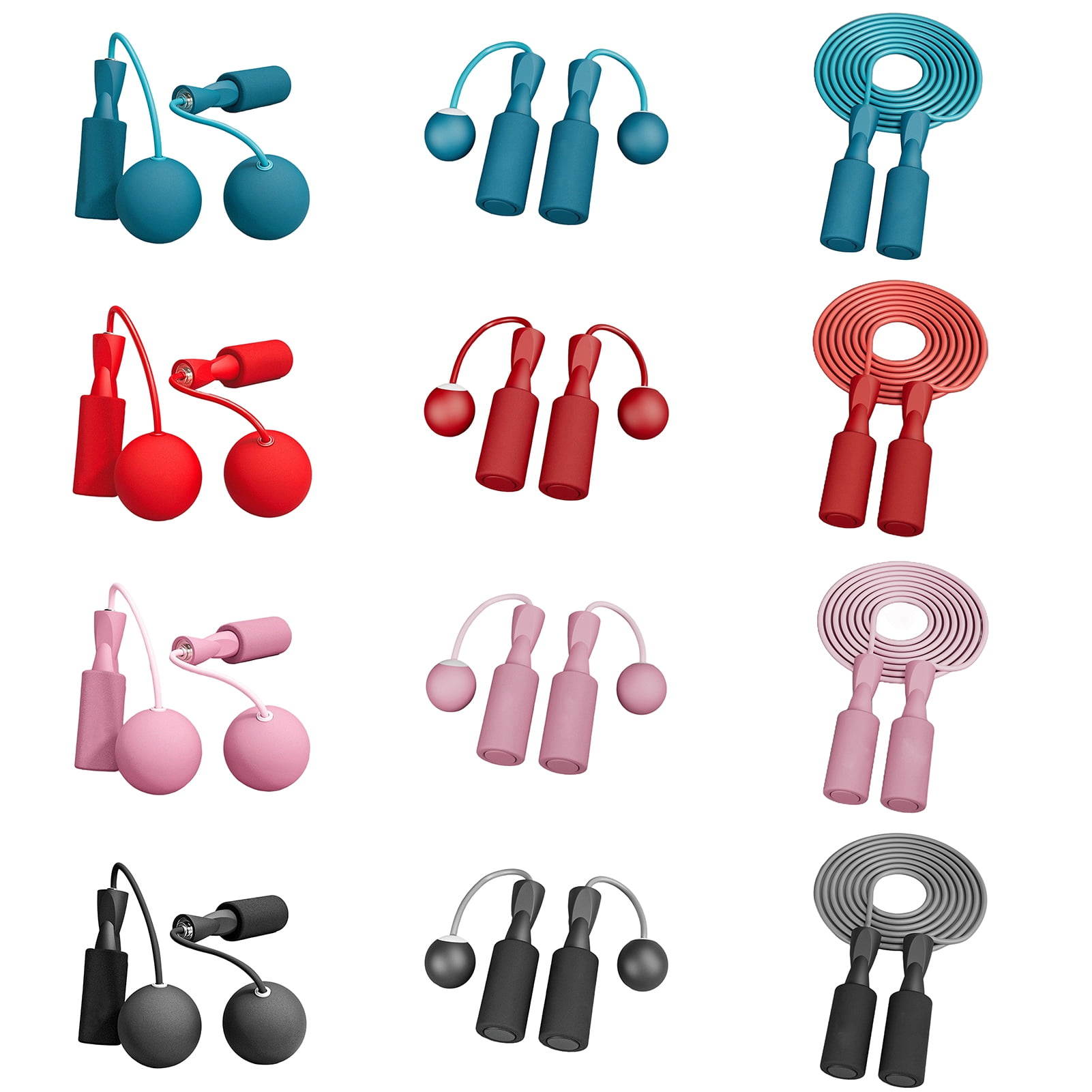 Happy Date Jump Rope - Adjustable Length Ropes Weighted Ropeless Jump ...