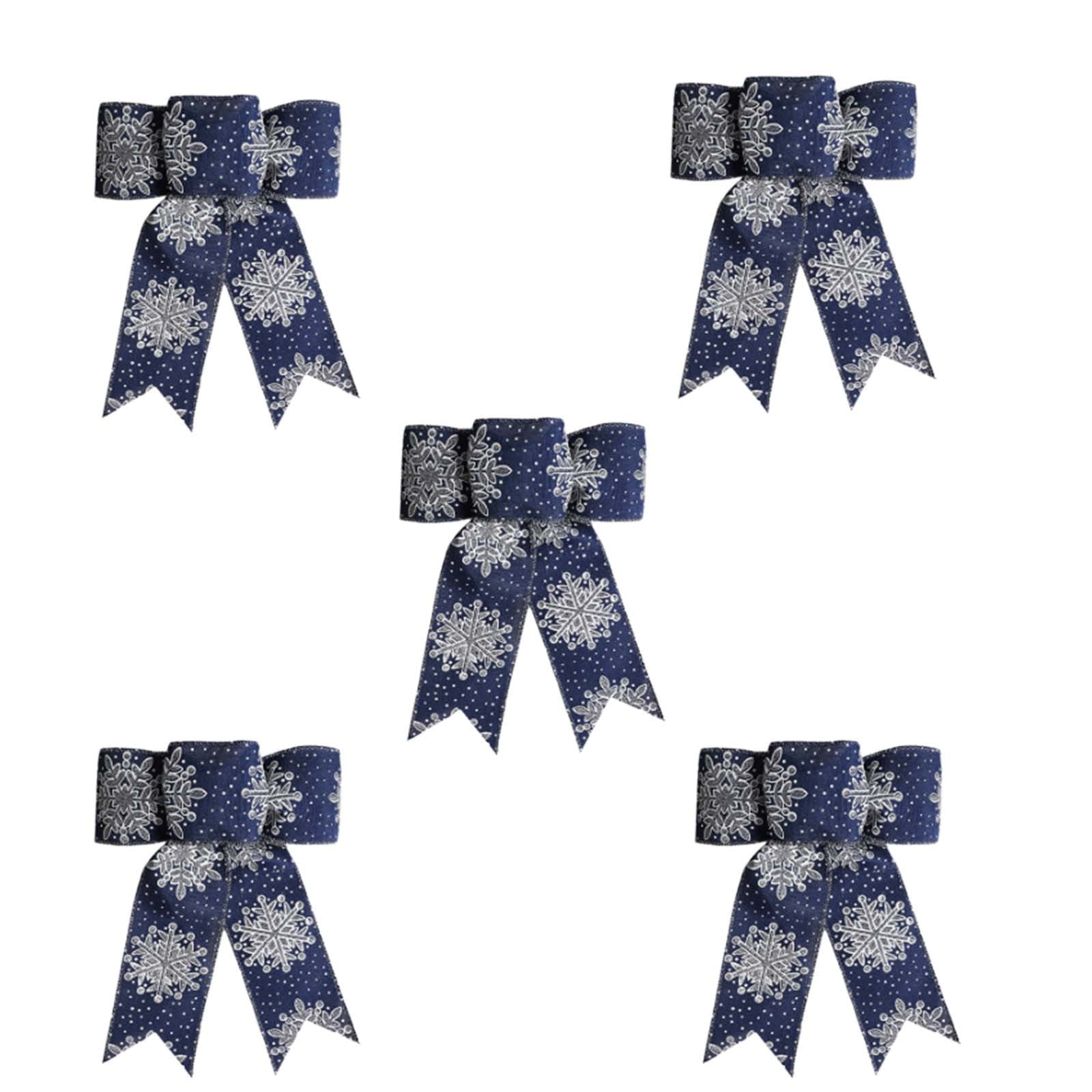 Click here for Jwshufel 5 Pack Christmas Bow Snowflake Bow Christ... prices