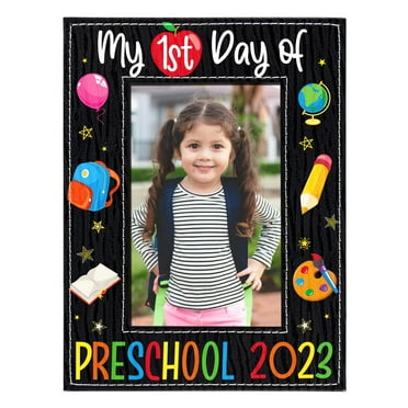 WaaHome My First Day of Preschool Picture Frames 2023 First Day of ...