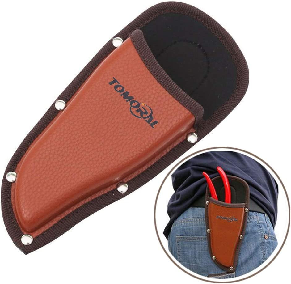 TOMORAL Pruner Holster Pruning shears Hanging Pouch PU Leather Pliers Pruner Holder For Hand ...