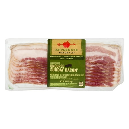 Applegate, Natural Uncured Sunday Bacon, 8oz, 8.0 OZ - Walmart.com