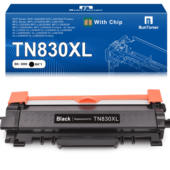 Brother Genuine TN830XL 2PK High Yield Black Toner Cartridge Two-Pack ...