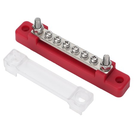Power Distribution Block, Nylon Base Stainless Steel M6 Binding Post 6 ...