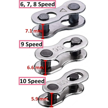 SHTUUYINGG Bike Chain Quick Release For 6, 7, 8, Speed Chain, Silver ...