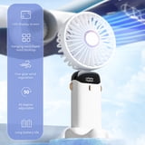 2 Packs Small Portable Fan- Handheld, Rechargeable Cooling Fans ...