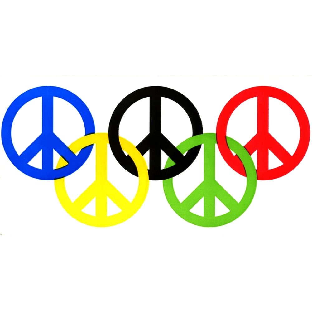 Olympics - Peace Symbols Decal - Walmart.com