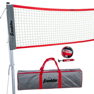 Franklin Sports Volleyball Set with Portable Net + Ball - Professional ...