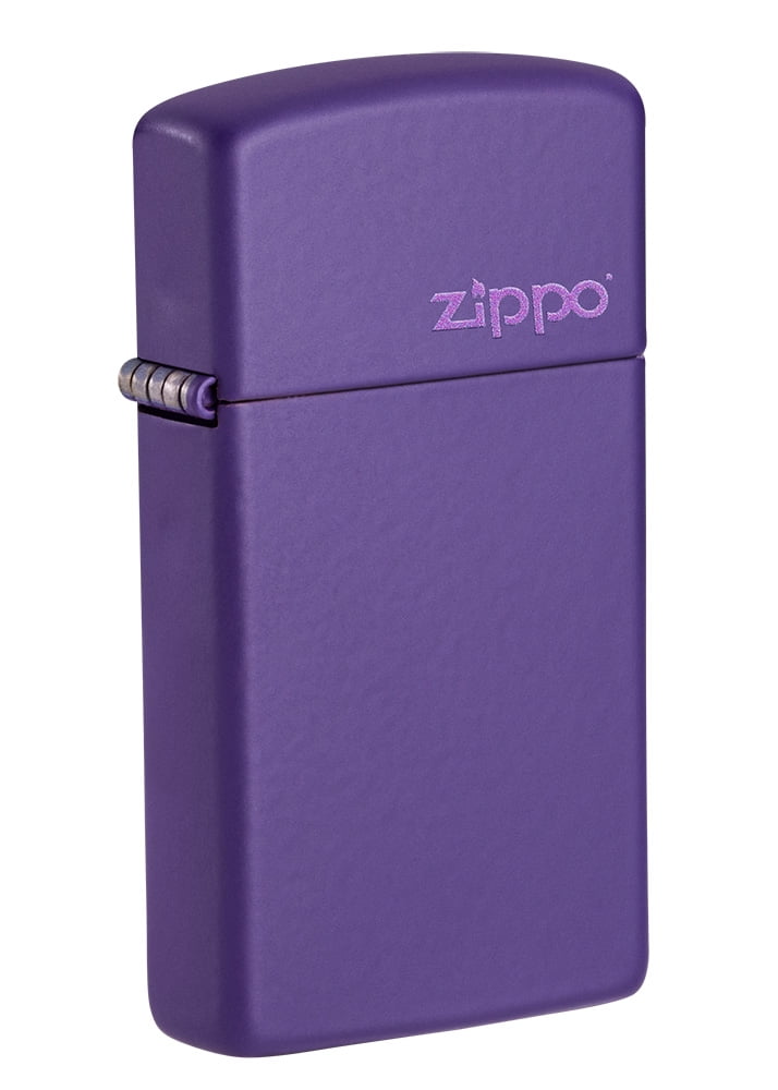 Zippo Slim Purple Matte with Zippo Logo Pocket Lighter - Walmart.com