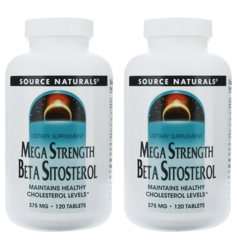 Source Naturals, Mega Strength Beta Sitosterol, 375 mg, 120 Tablets - 2 ...