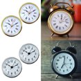 2Pcs Roman/Arabic Numerals Quartzs Clock Insert 65MM Gold Silver Trim ...