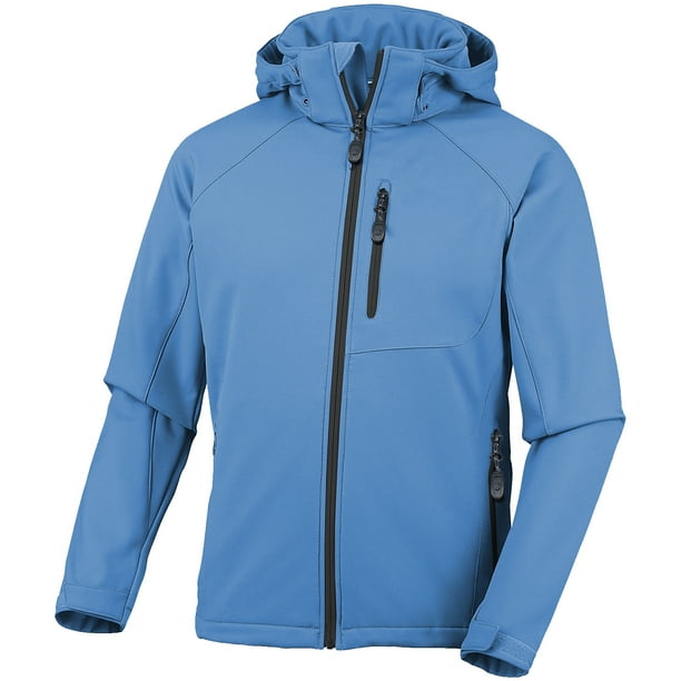 Mens' Warm Water Repellent Softshell Snowboard Jacket- Removable Hood ...