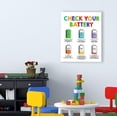 Check Your Battery Canvas Wall-Art,Feelings Chart Mental Health Print ...