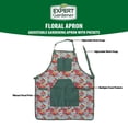 Expert Gardener Floral Apron, Adjustable Gardening Apron with Pockets ...