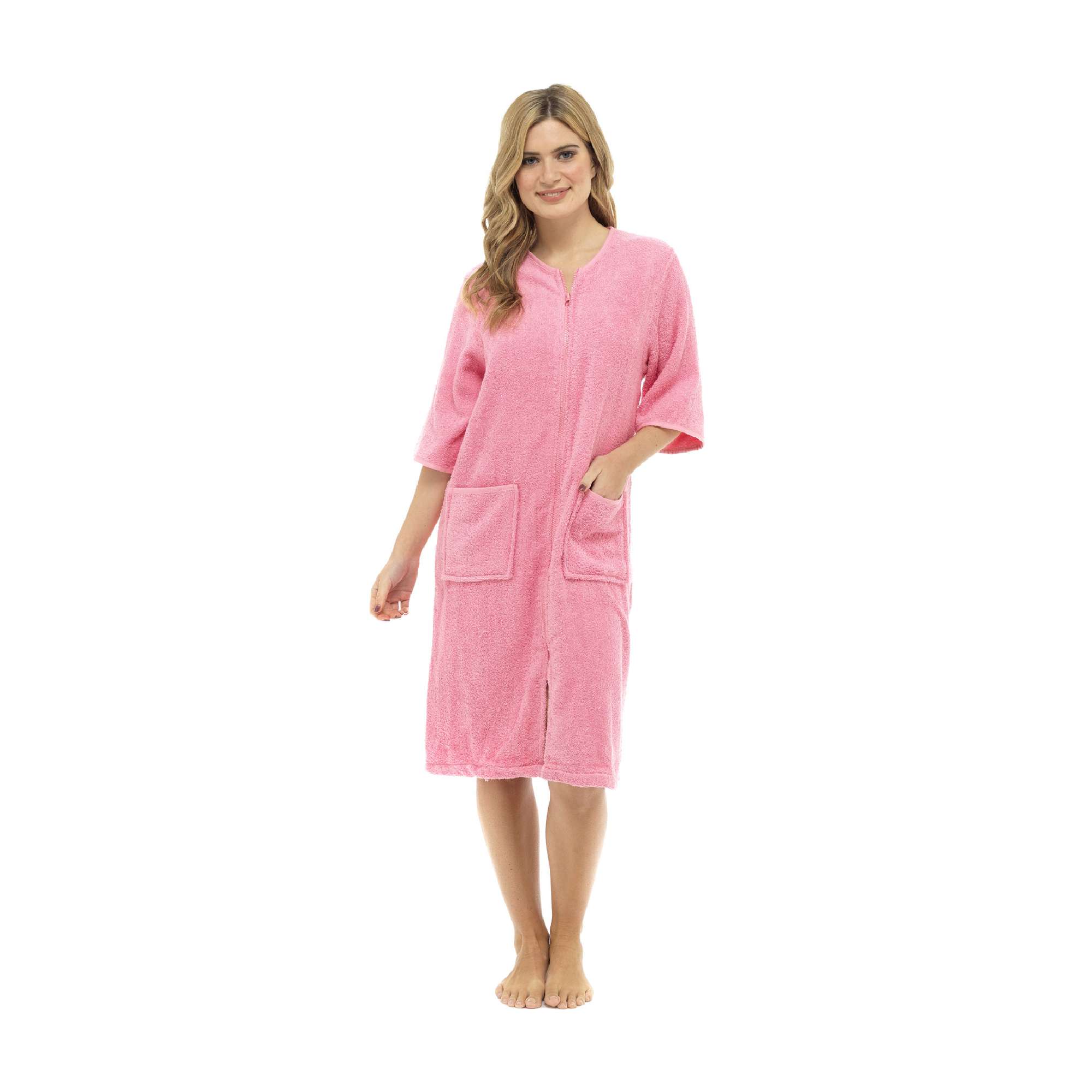 Sock Snob - Ladies Zip Through Robe in 3 Colours - Walmart.com